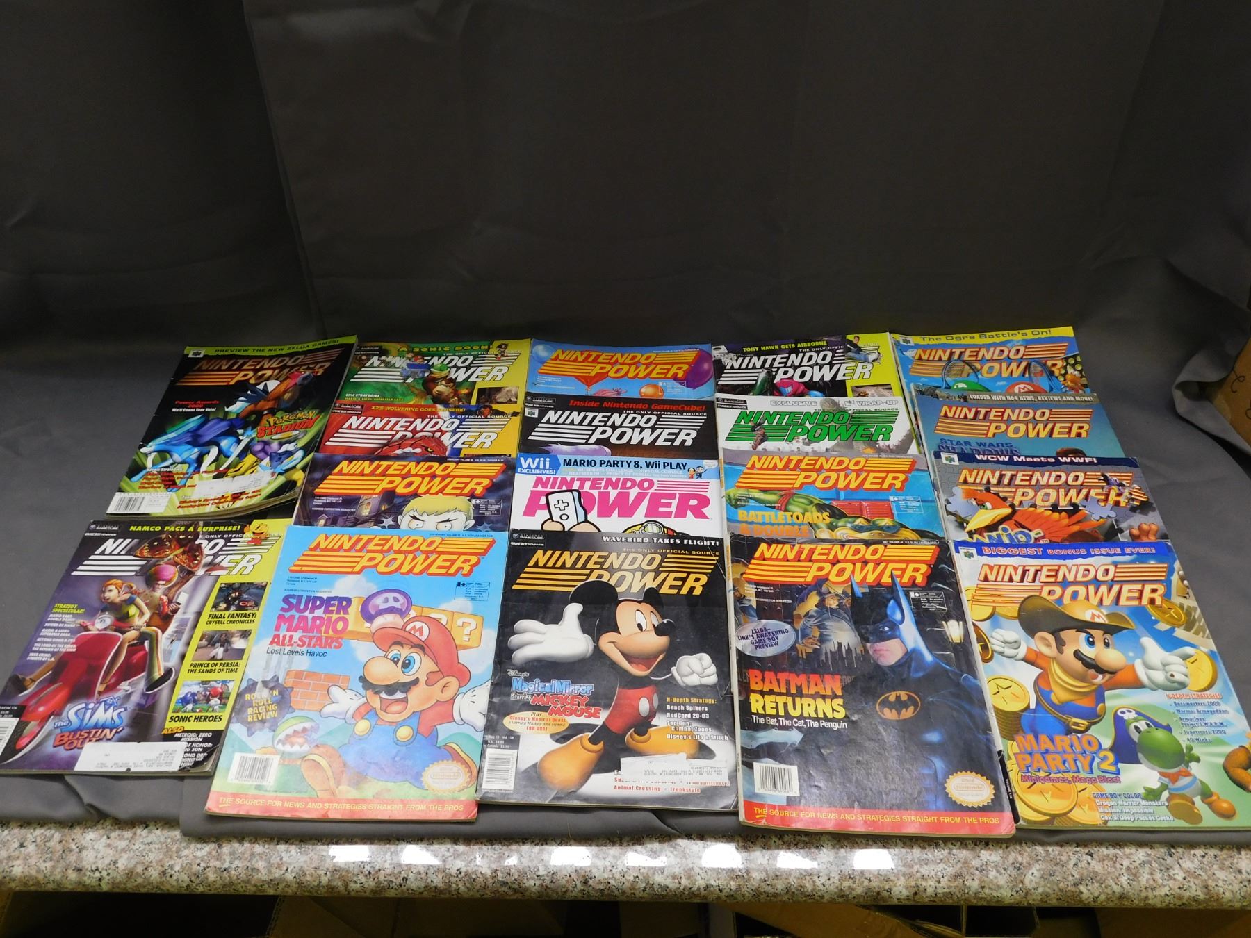 Lot of 18 Vintage Nintendo Power Magazines Mostly N64 and Gamecube Era