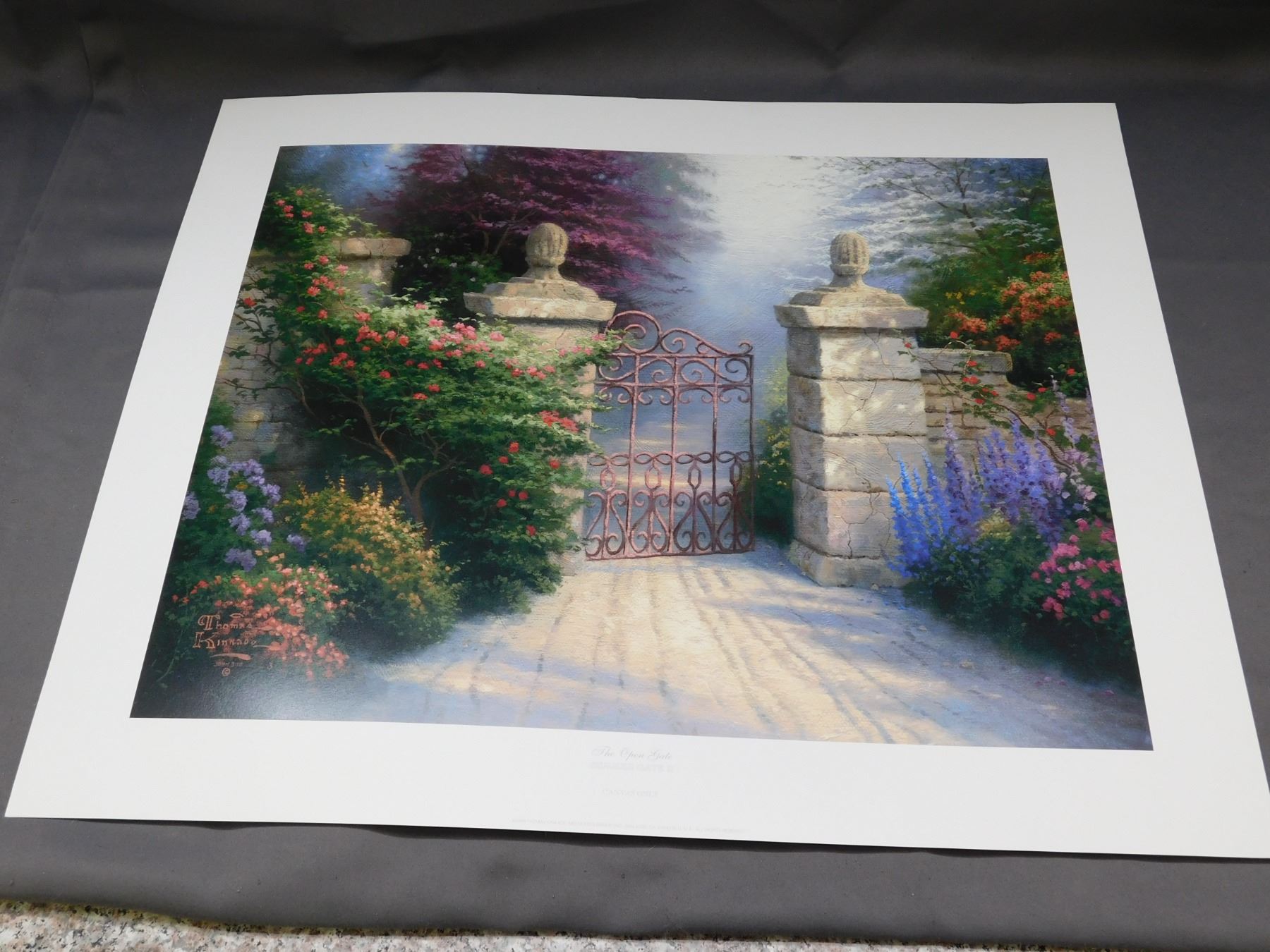 The Open Gate Summer Gate II Canvas Only "The Open Gate" Print Thomas ...