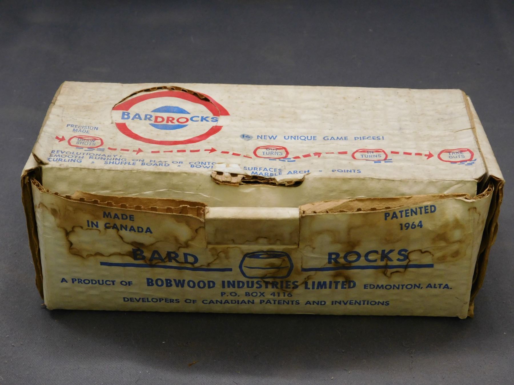Vintage Pat 1964 Bard Rocks Game Pieces in box
