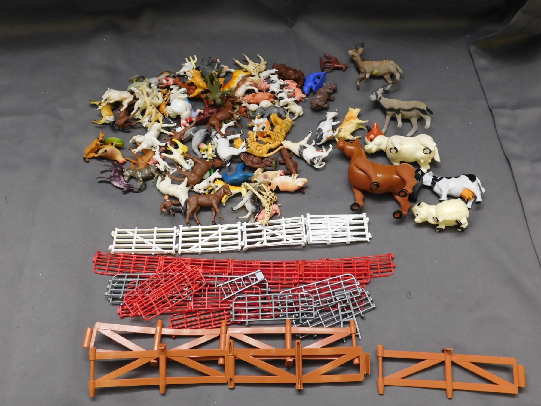 Lot of Plastic PVC Farm Animals Toys
