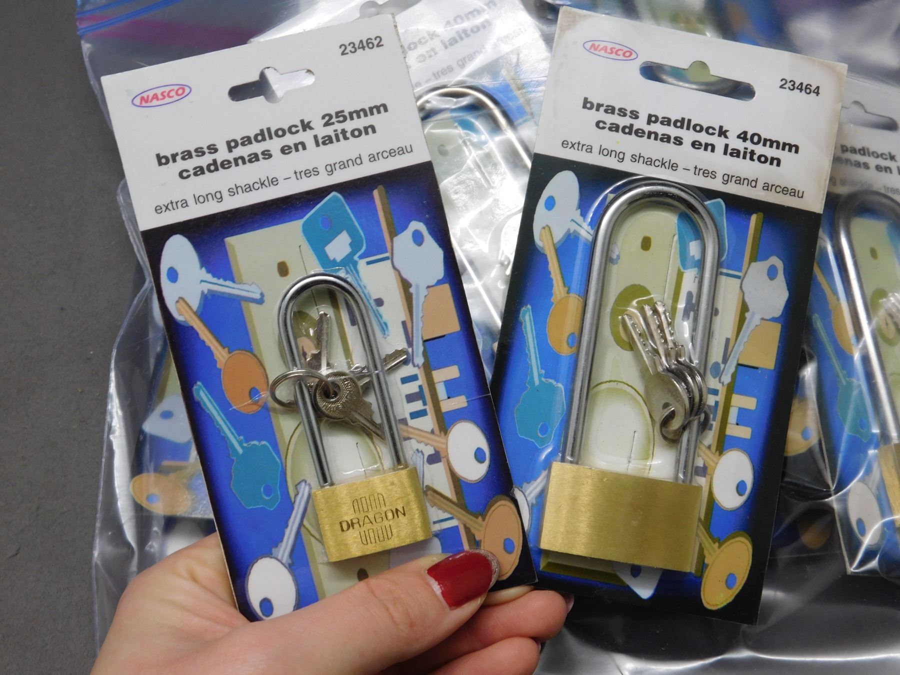 20 NEW Padlocks 10 of each 2 Sizes
