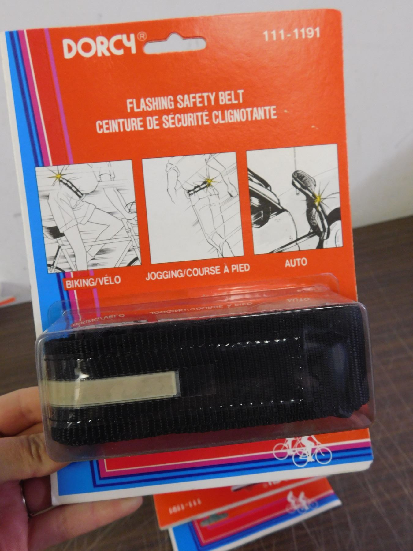 9 NEW Dorcy Flashing Safety Belt Bicycling Walking Dog Walking