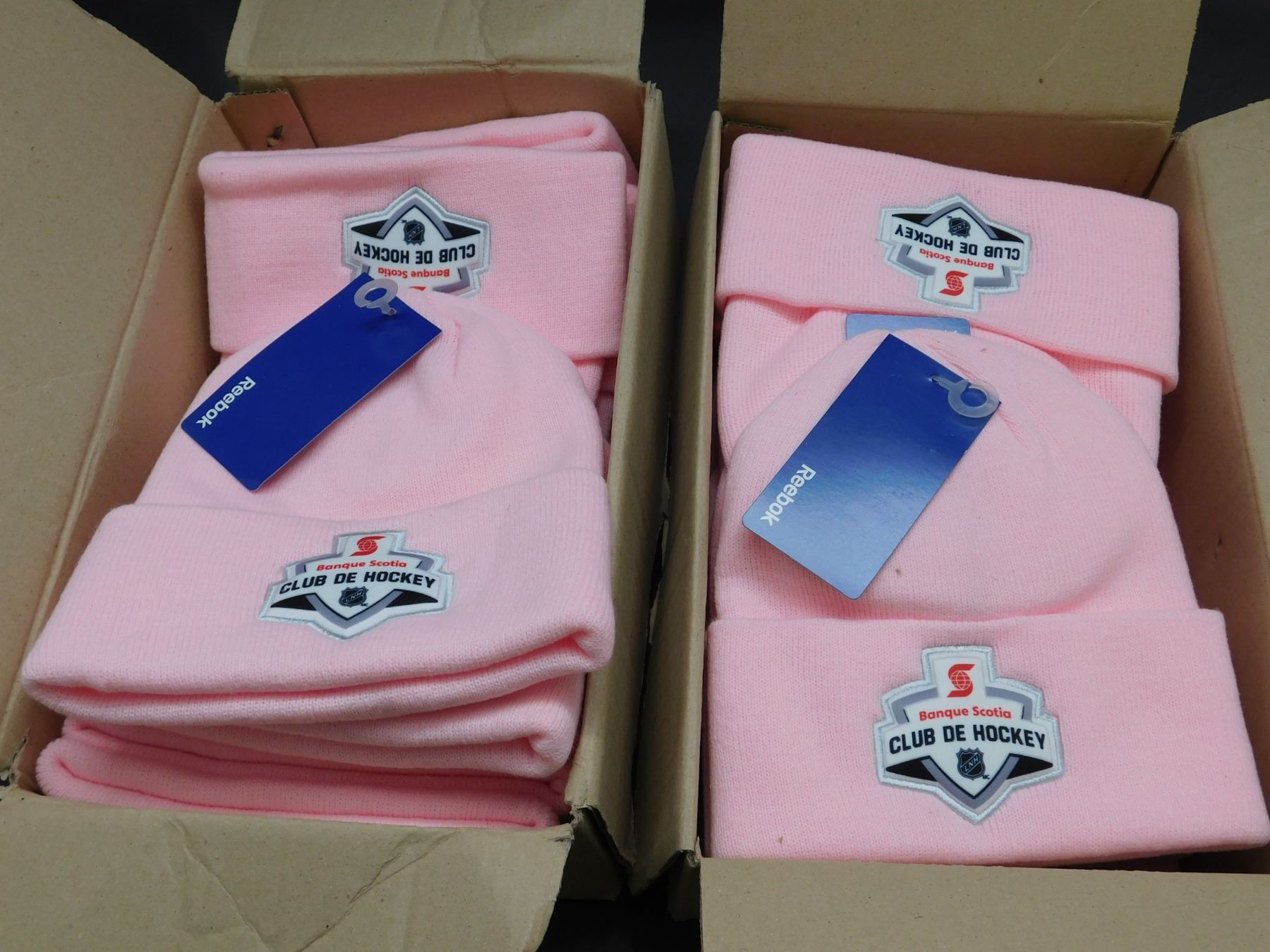 23 NEW Reebok French Hockey Beanies Toques