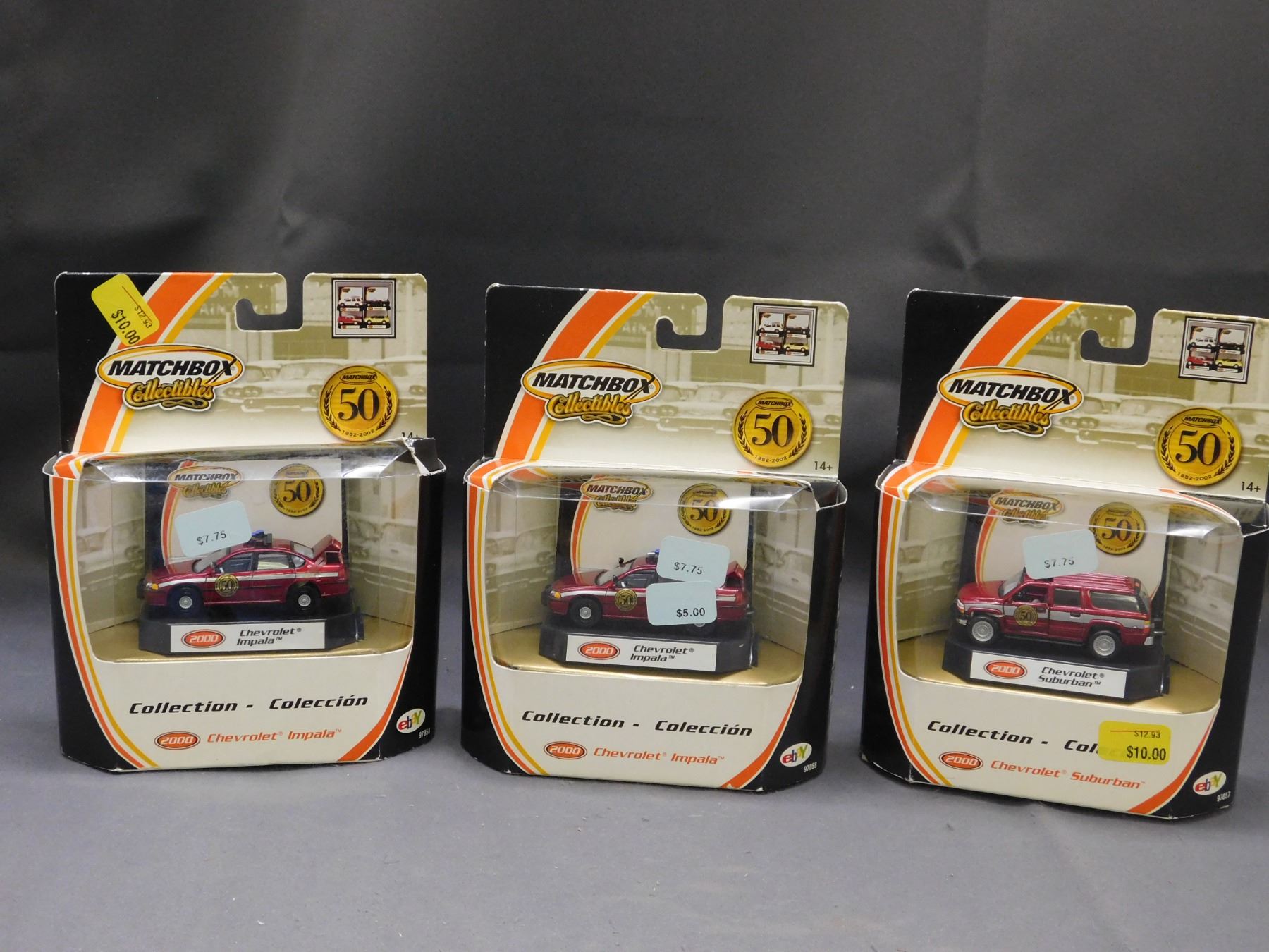 Lot of 3 Matchbox Collectibles Chevrolet Impala 2000 50th Anniversary eBay