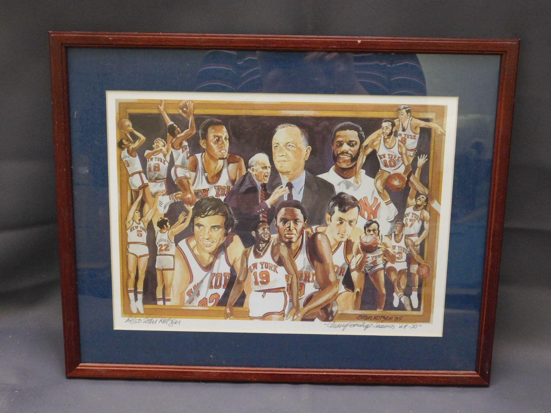 Championship Season 69-70 NBA New York Knicks Artist Signed and ...