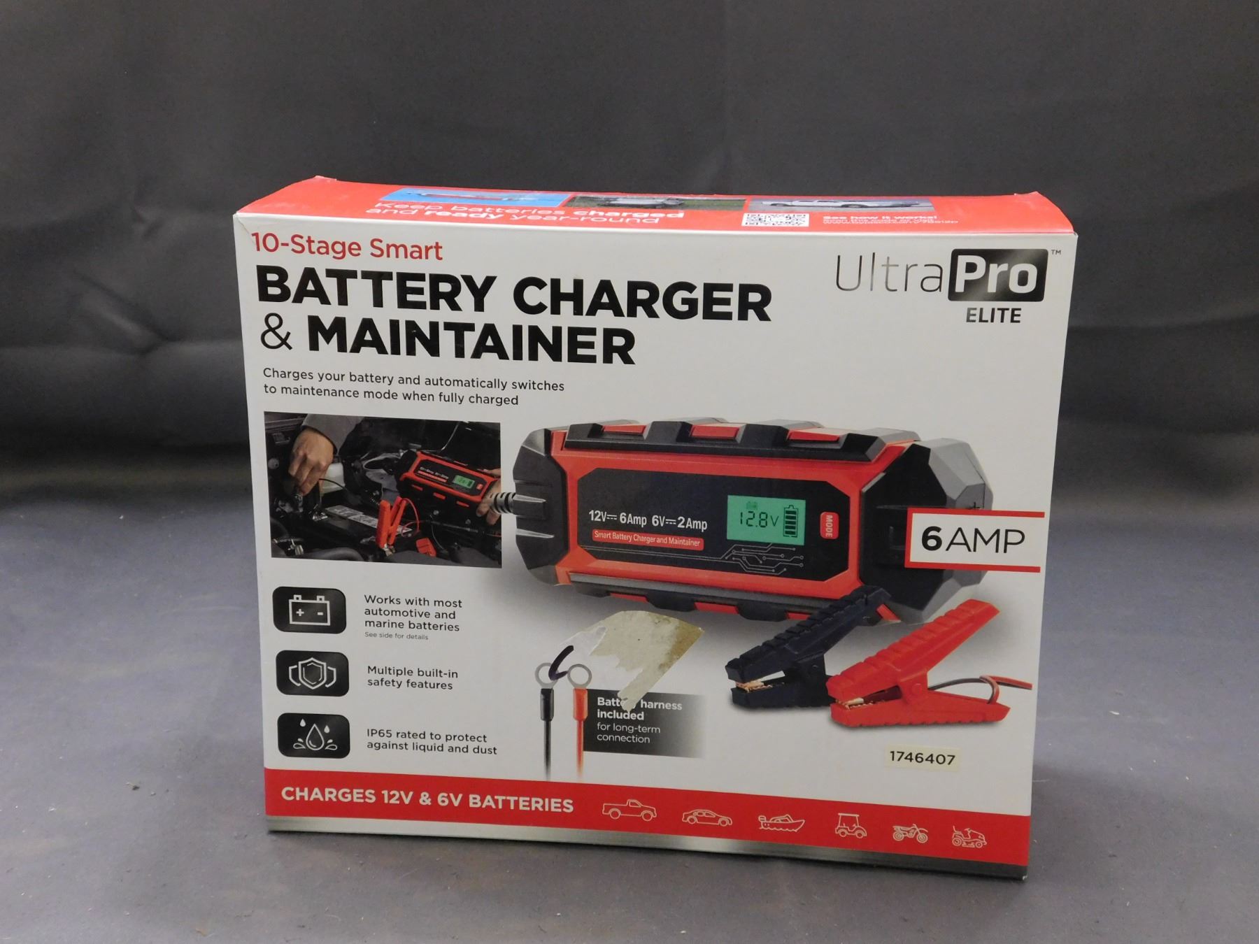 10 Stage Smart Battery Charger & Maintainer by UltraPro Elite