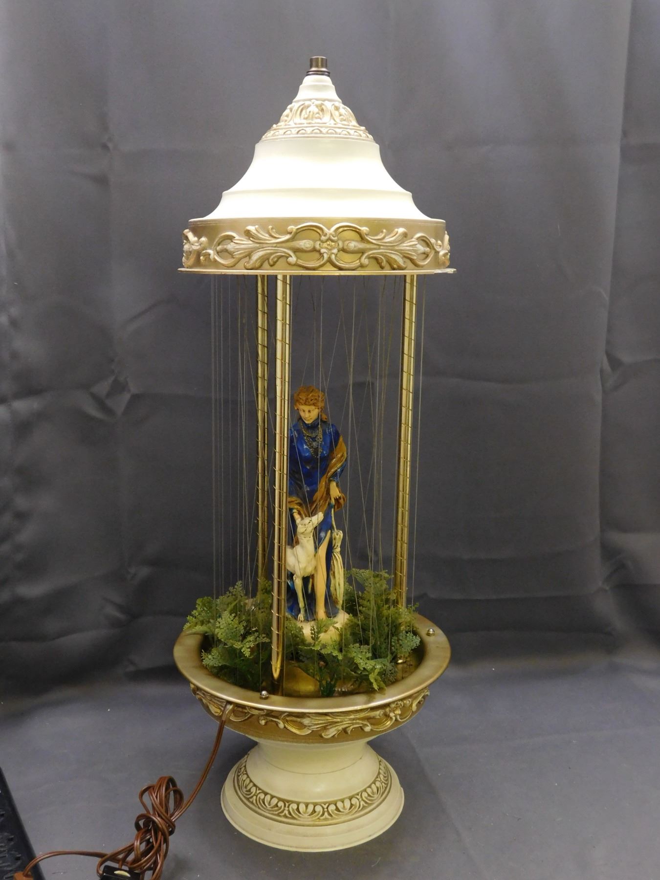 Vintage Oil Rain Lamp Beautiful 30" Tall