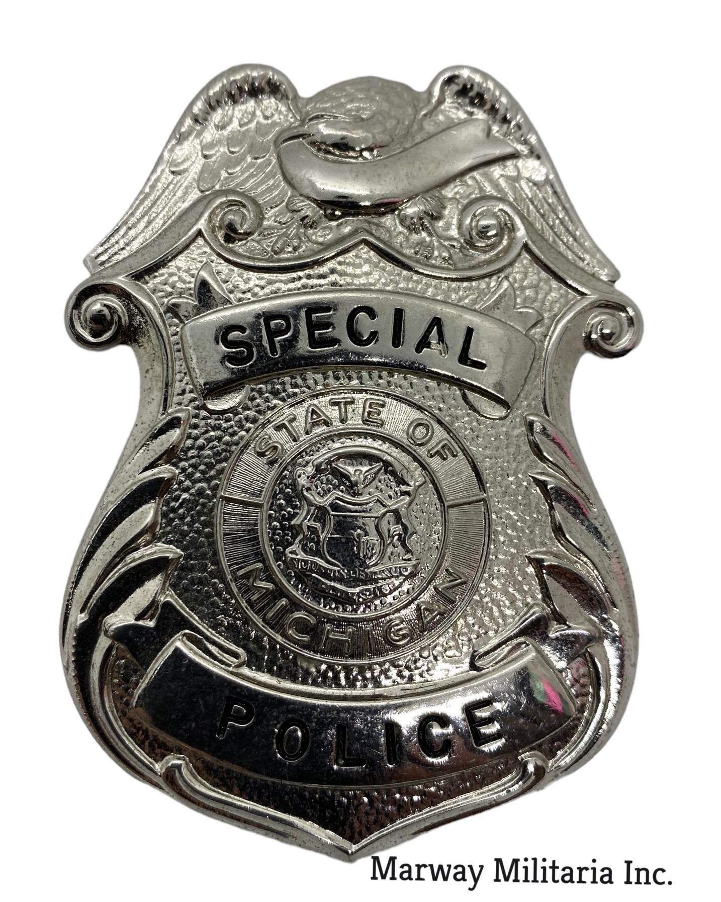 USA State of Michigan Special Police Badge