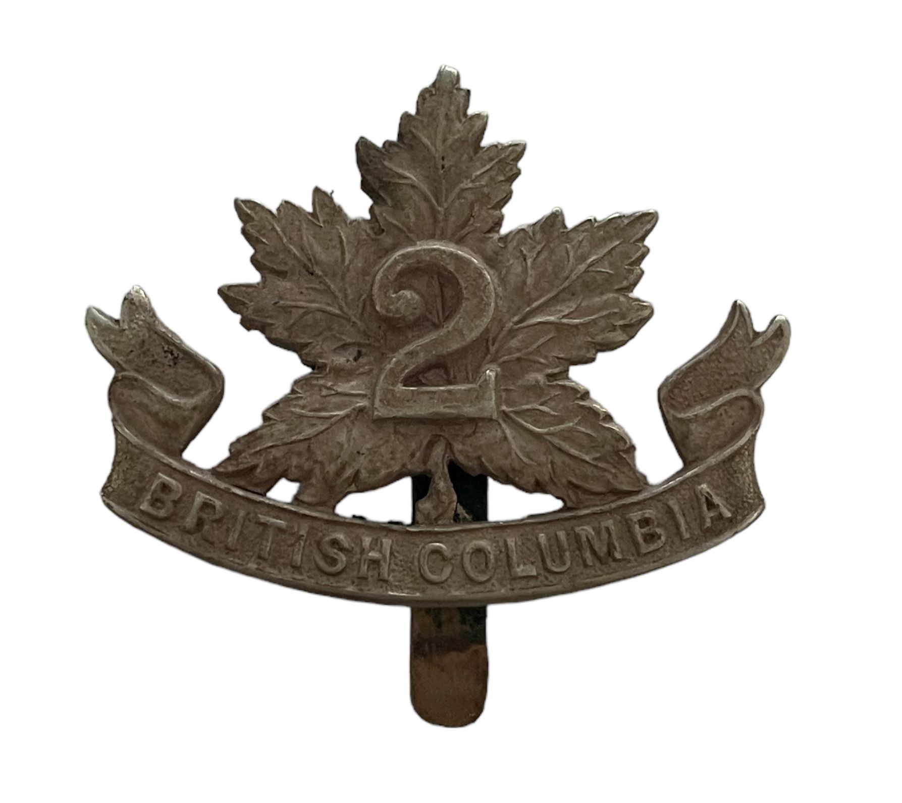 WW1 CEF 30th British Columbia Battalion Cap Badge