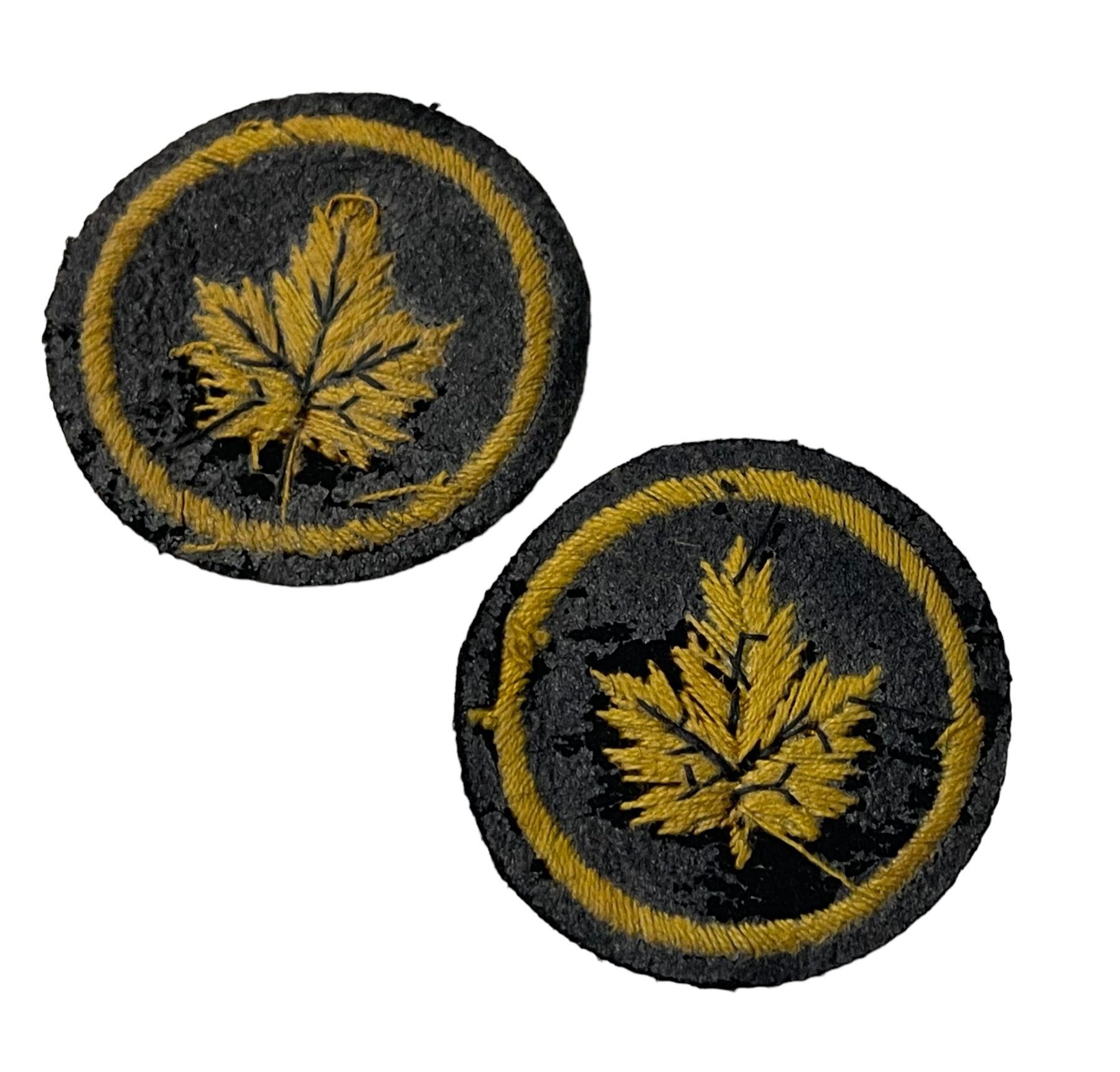 WW2 Canadian Military Headquarters Uniform Patches