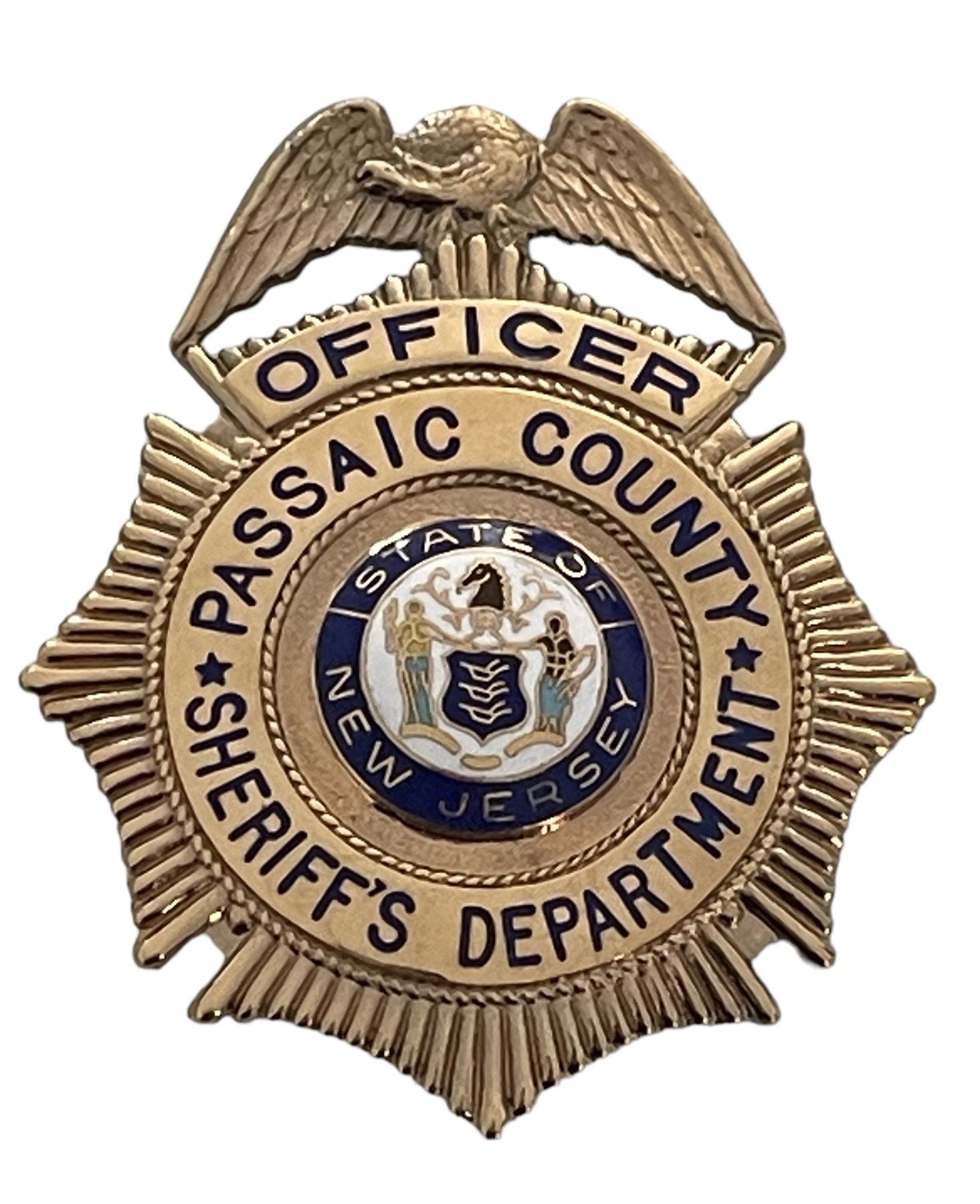 Passaic County Sheriff's Department New Jersey Police Badge