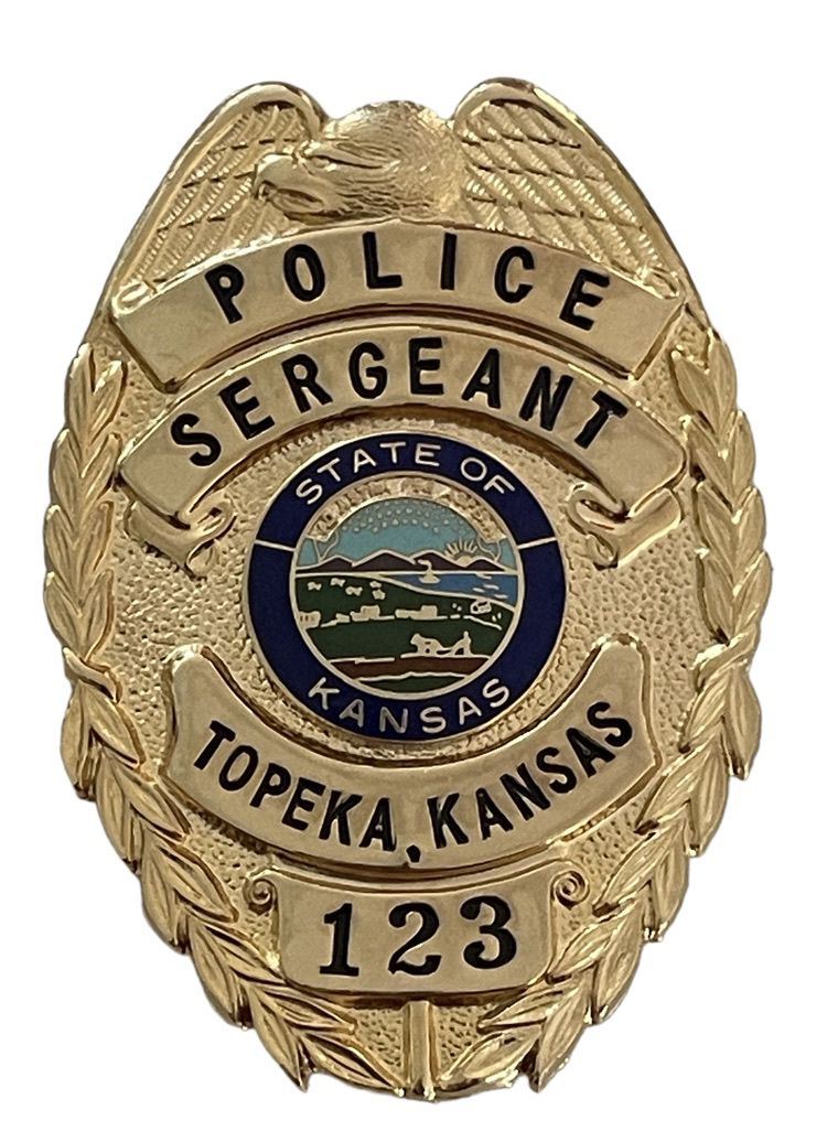 Topeka Kansas Police Sergeant Badge