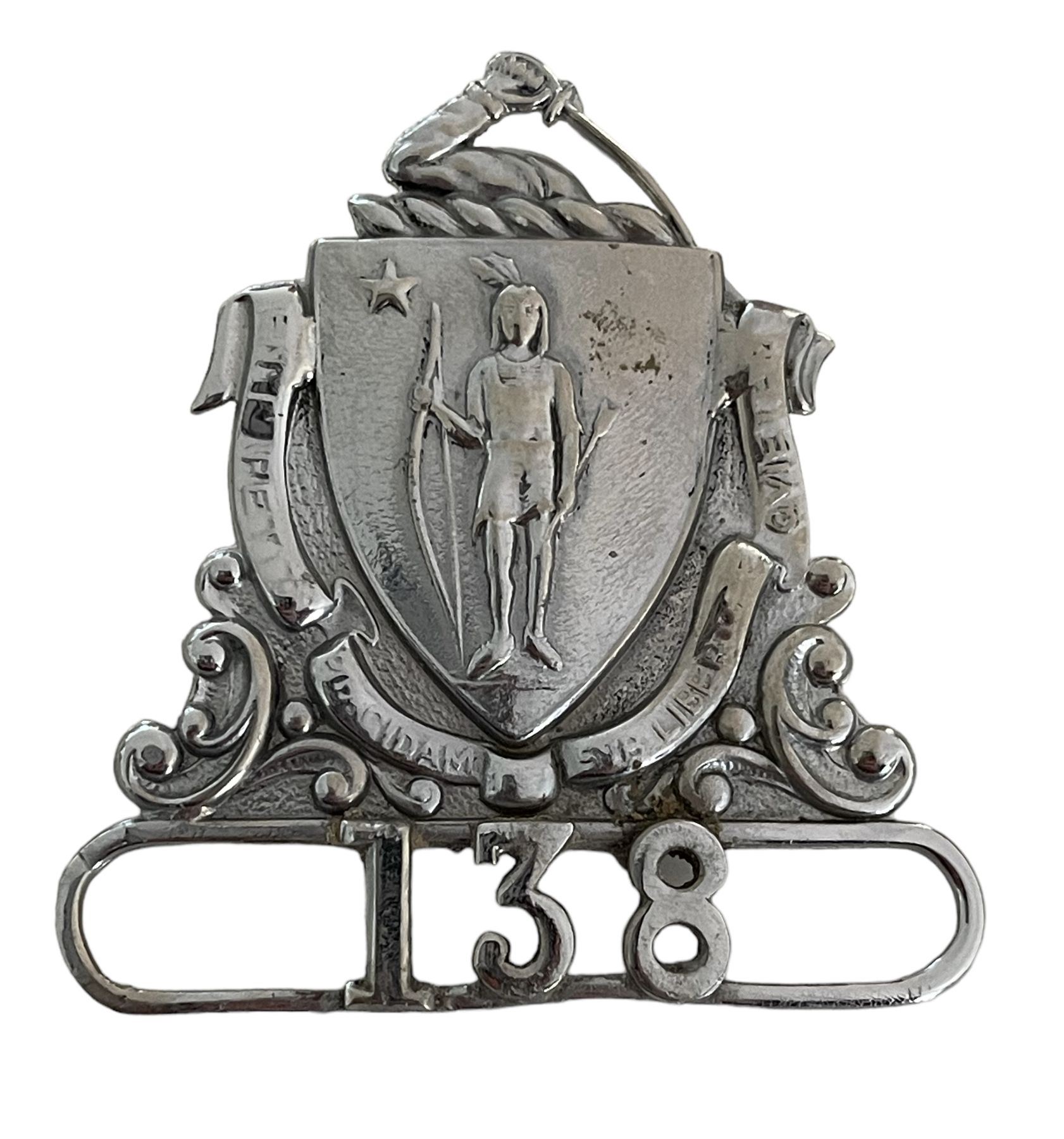 #138 Massachusetts Police Badge
