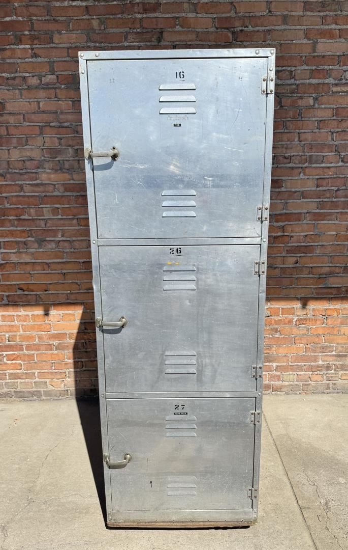 WW2 Aluminum US Navy Submarine Locker Cabinet