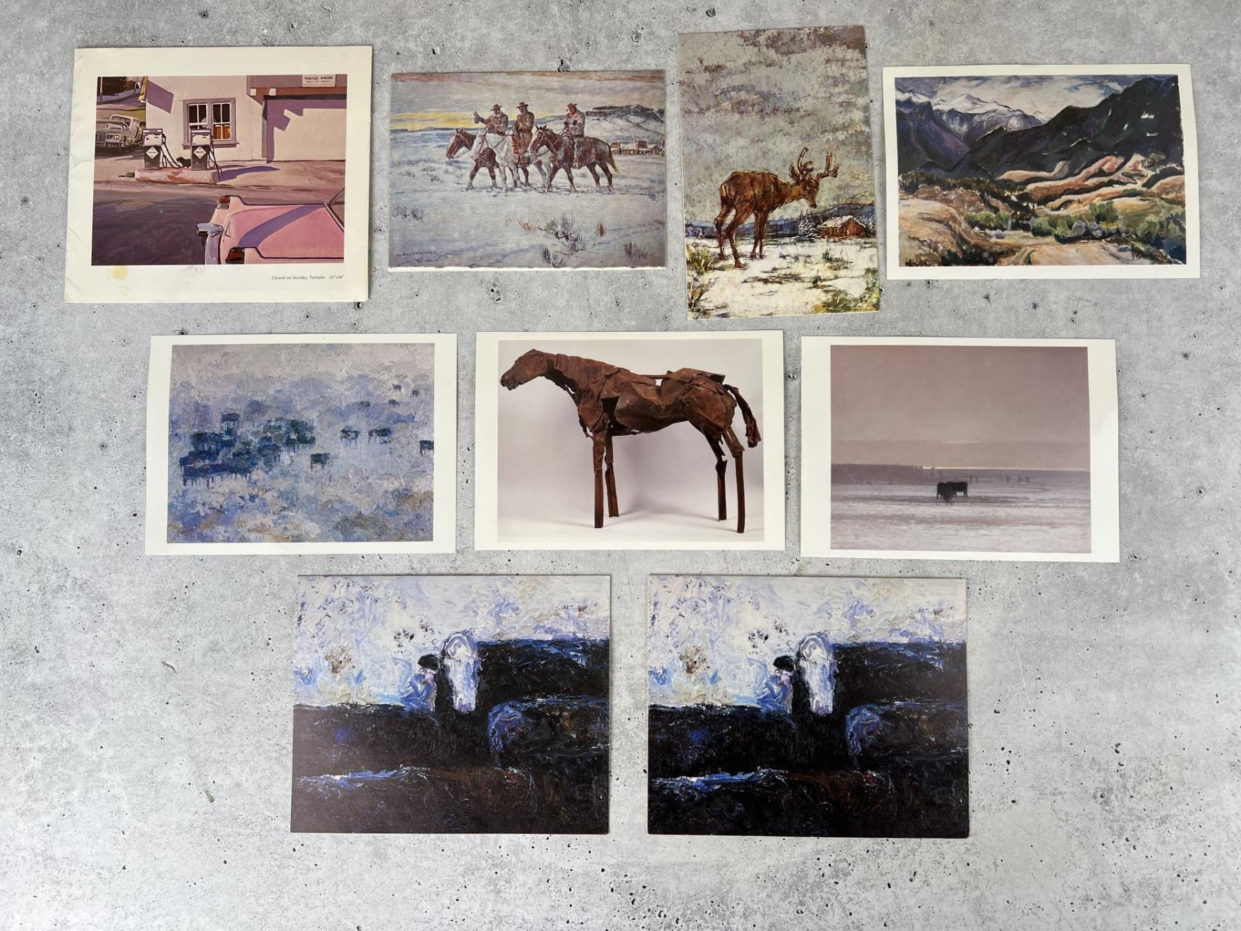 Group of Western Art Postcards