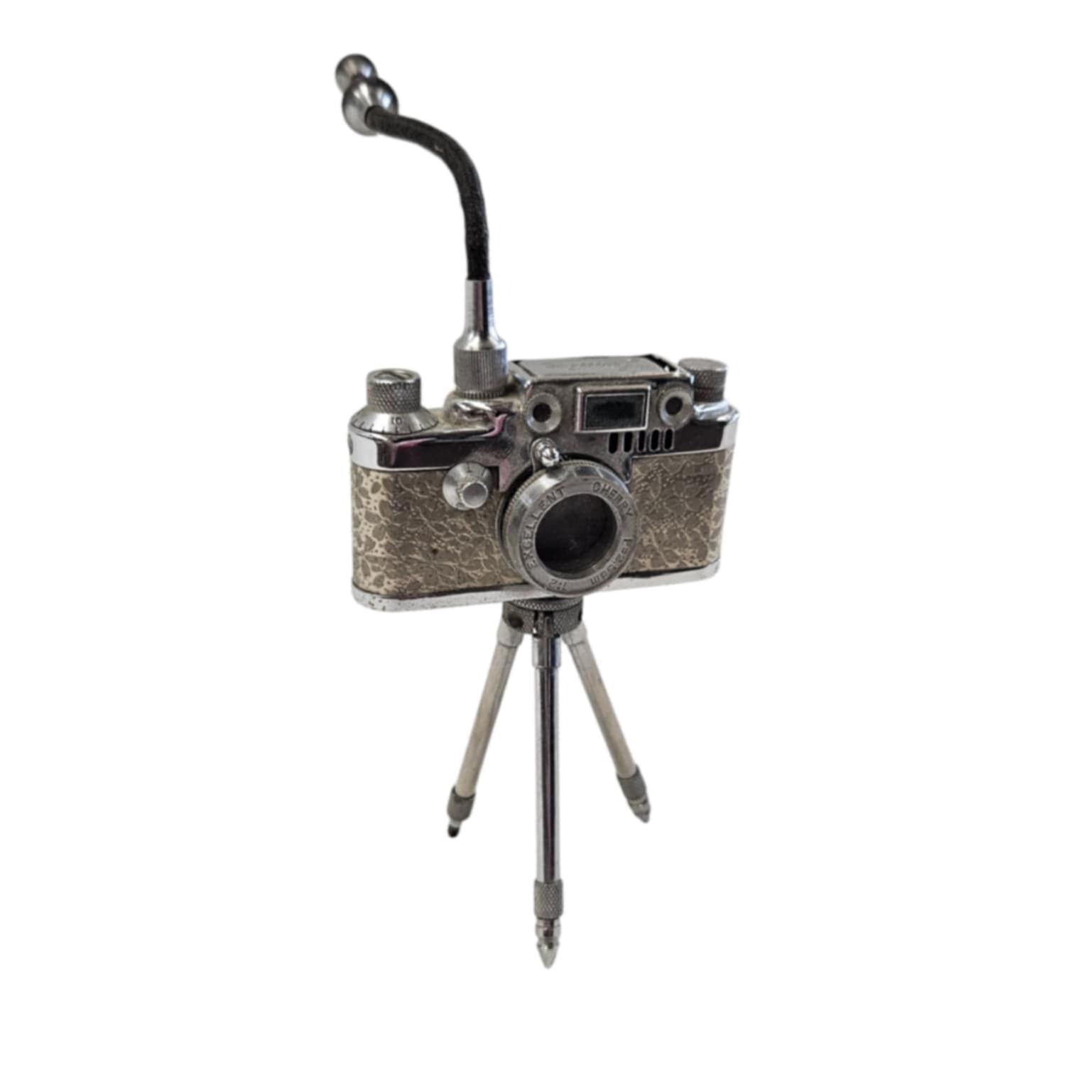 Vintage Lumix Camera Lighter And Tripod