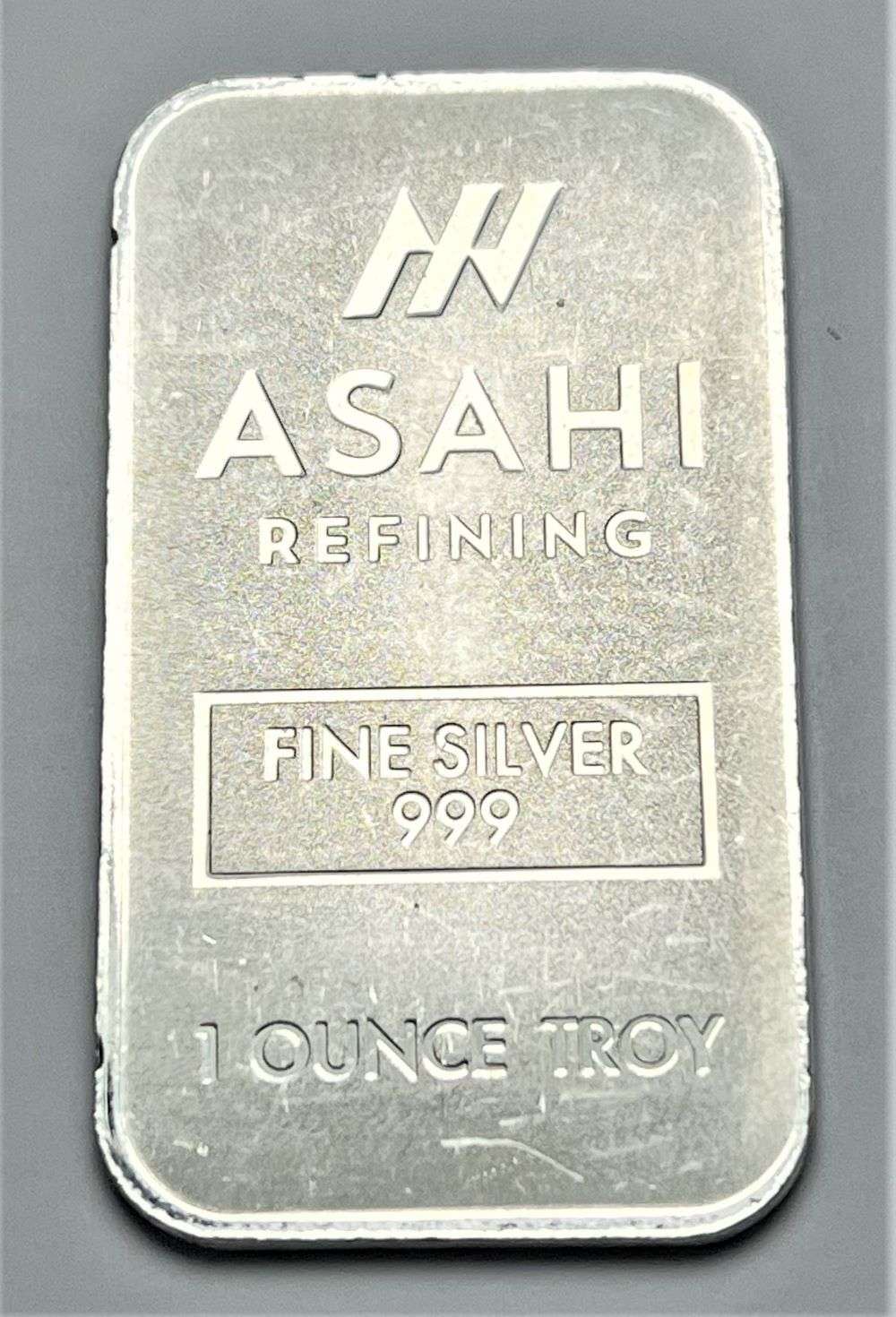 Asahi Refining 1 ozt .999 Silver Bar