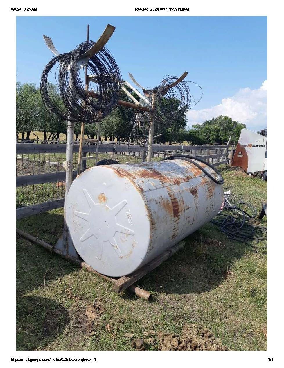 500-gallon fuel tank and stand. PH Kirby- (780) 910-1461. Directions ...