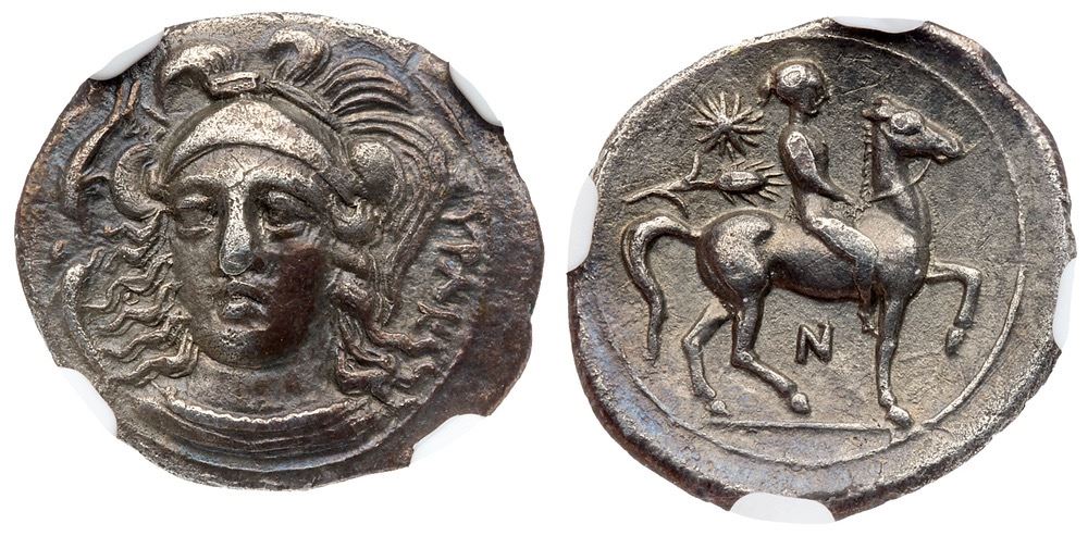 Sicily. Syracuse. Timoleon and the Third Democracy (344-317 BC), Silver ...