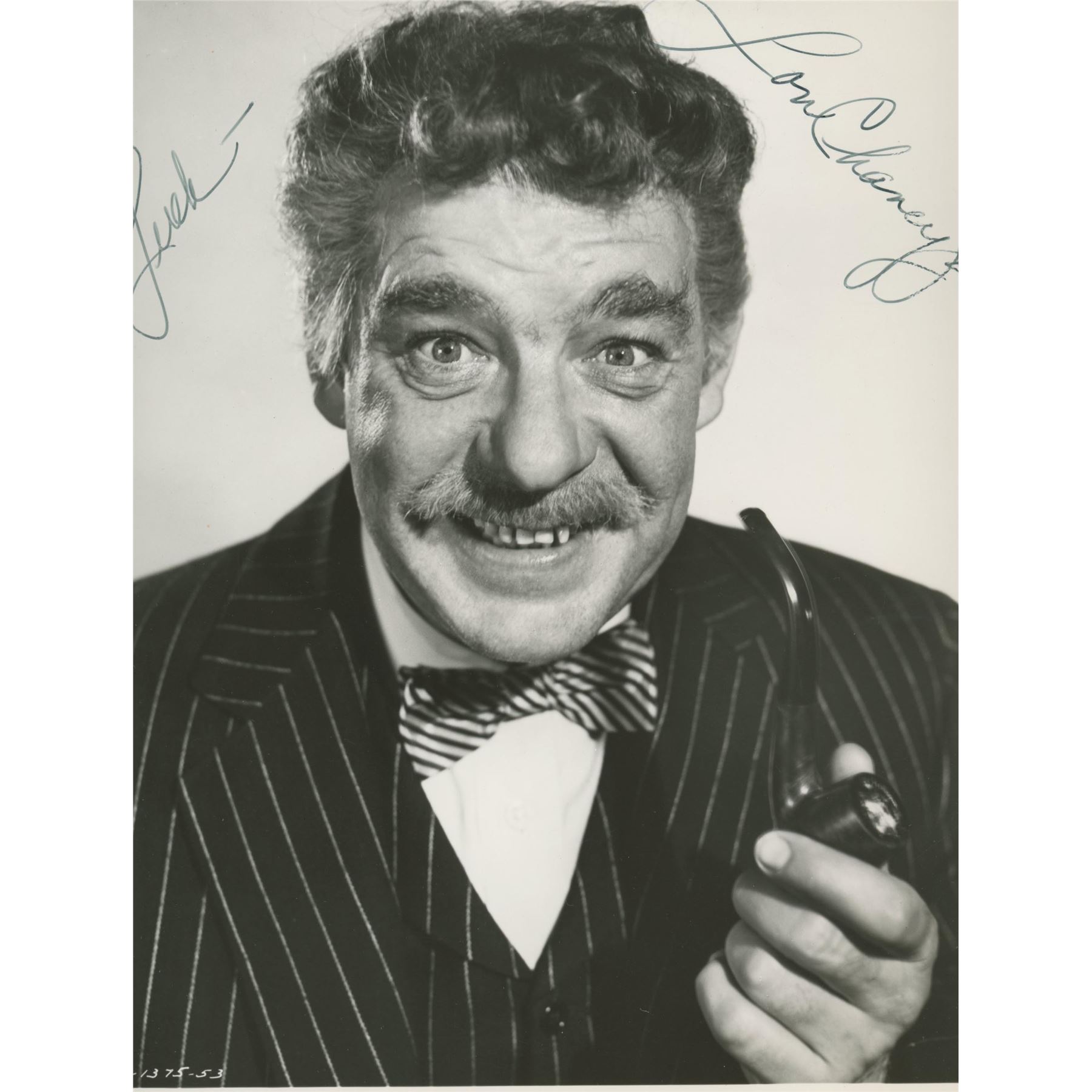 Lon Chaney Universal Monster signed photo. GFA Authenticated