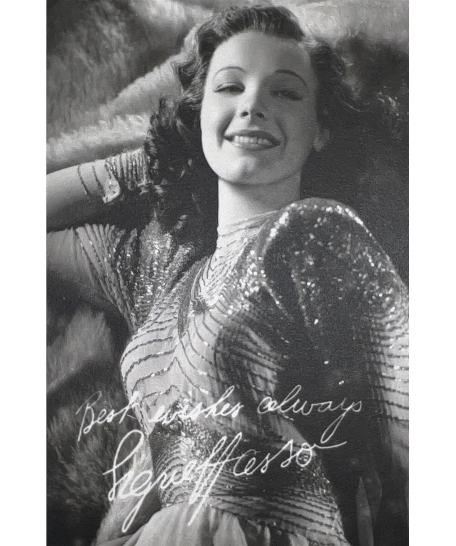 Signe Hasso facsimile signed photo. 3x5 inches