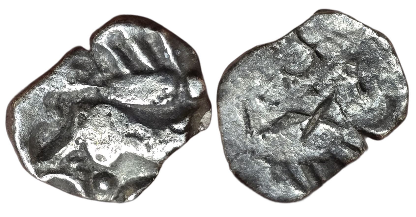 India : Ancient, Punch-Marked Coinage, Shurasena Janapada, 400-300 BC ...