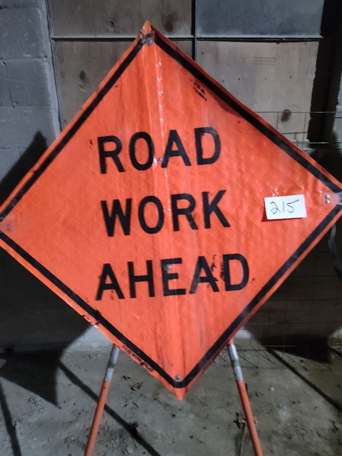 TRAFFIC CONTROL ROAD WORK SIGN