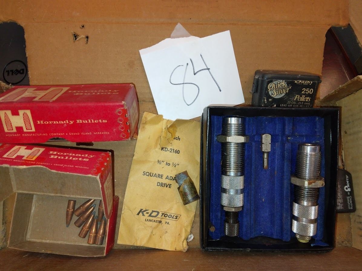 LYMAN RELOADING DIES 2 PC SET & OTHER ITEM