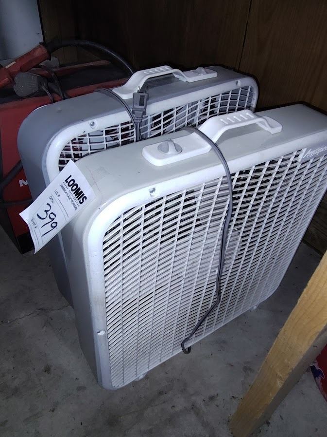 SET OF 2 BOX FANS