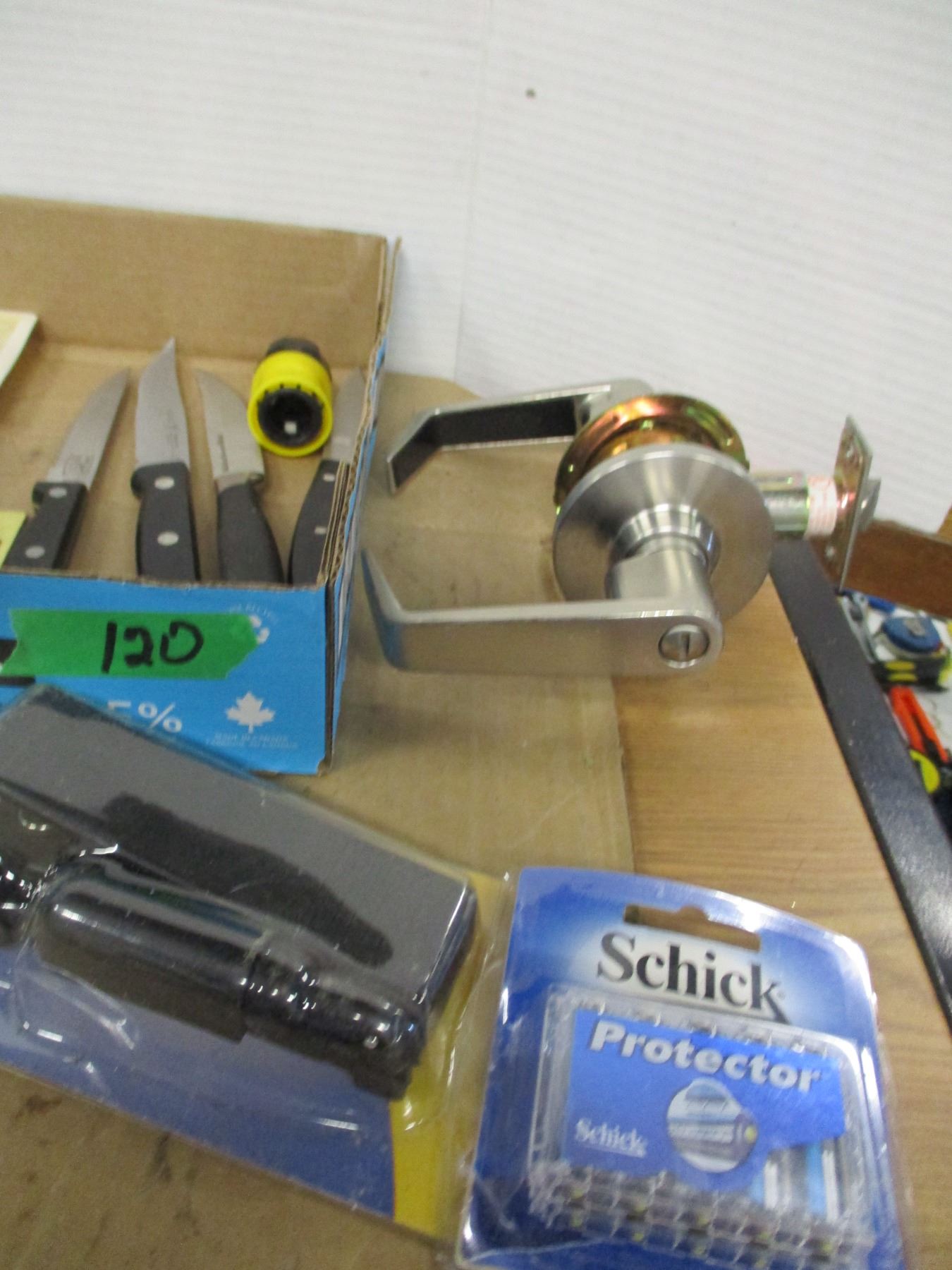 FLAT C/W STAPLER, DOOR HANDLES, ETC