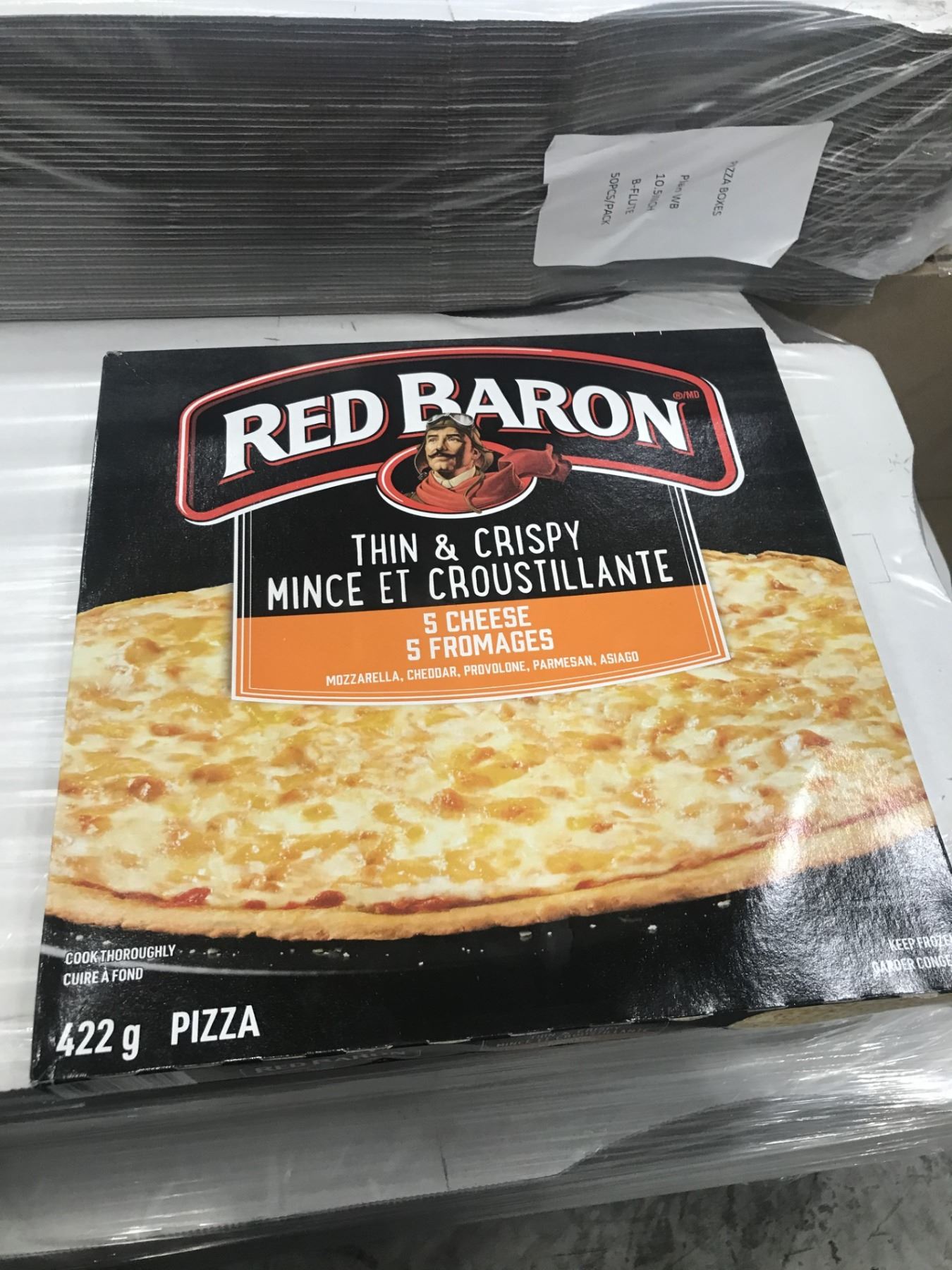 FROZEN: RED BARON 5 CHEESE PIZZA (422 G) - BOX