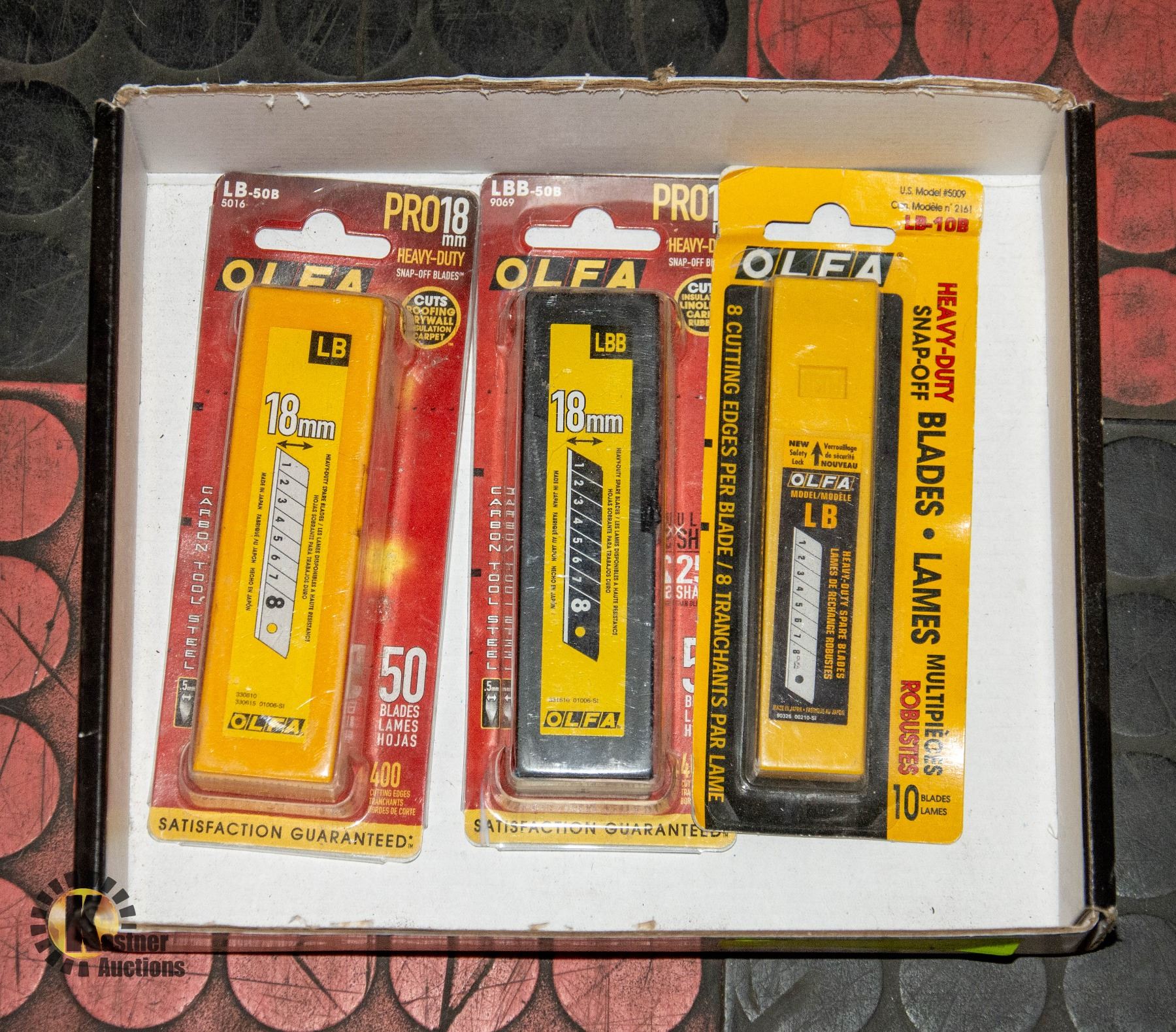 BOX WITH 3 NEW OLFA PRO 18MM SNAP-OFF