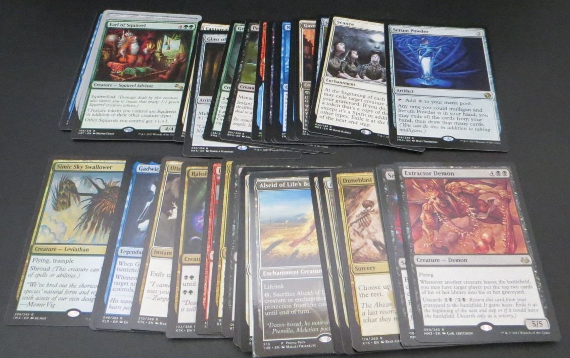45+ MTG Rare Cards Various Sets & Colors