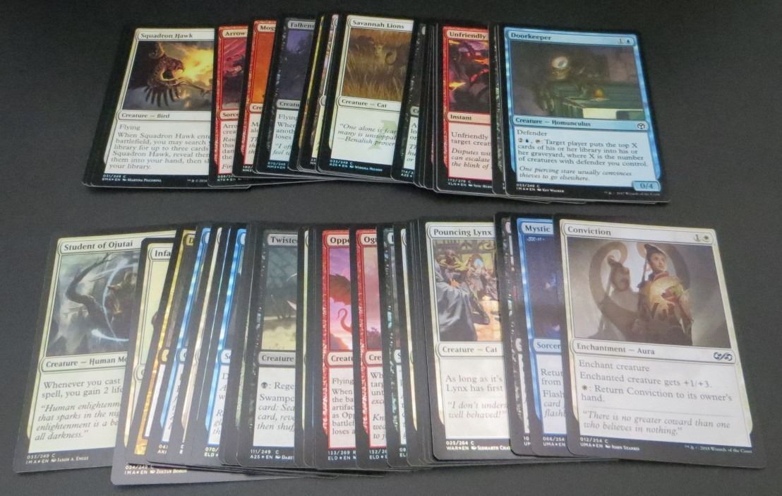 50 Foil MTG Cards includes Commons to Rares Various Sets & Colors