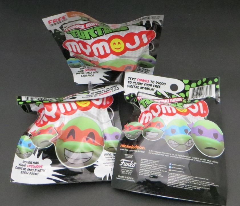 3 New Teenage Mutant Ninja Turtles Mystery Bag Emoticons Faces