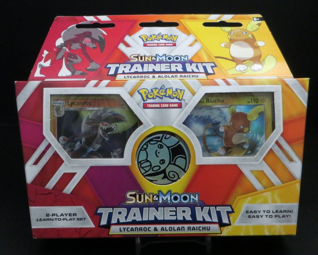 New Pokemon TCG Sun and Moon Trainer Kit Lycanroc & Alolan Raichu