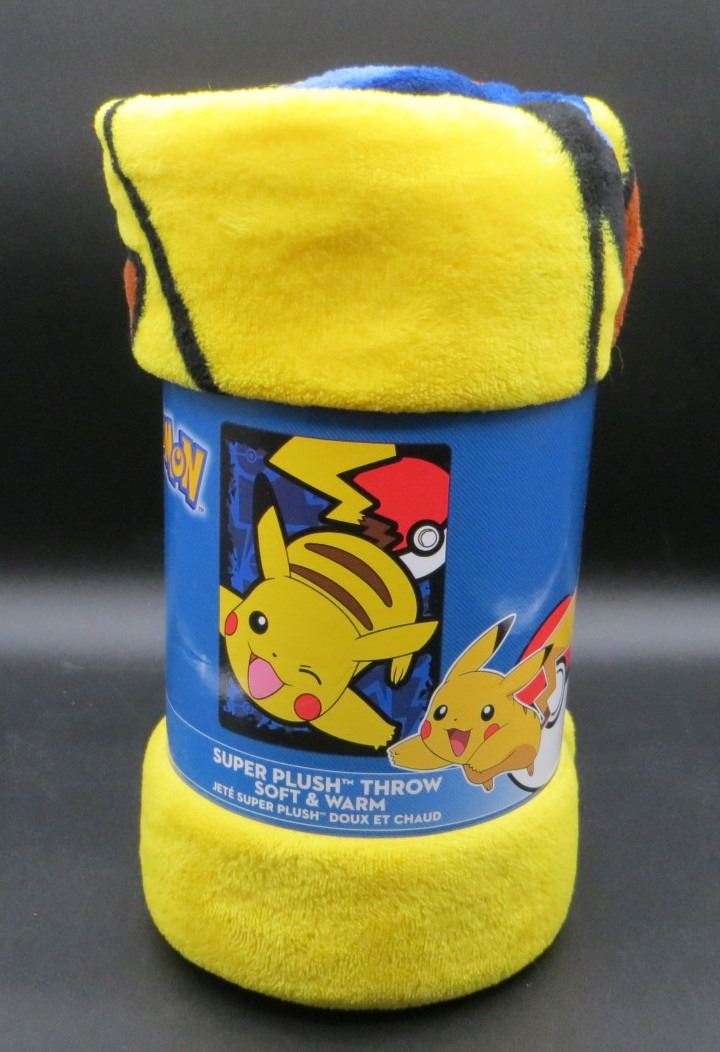 New Pokemon Super Plush Throw Pikachu 46" x 60"