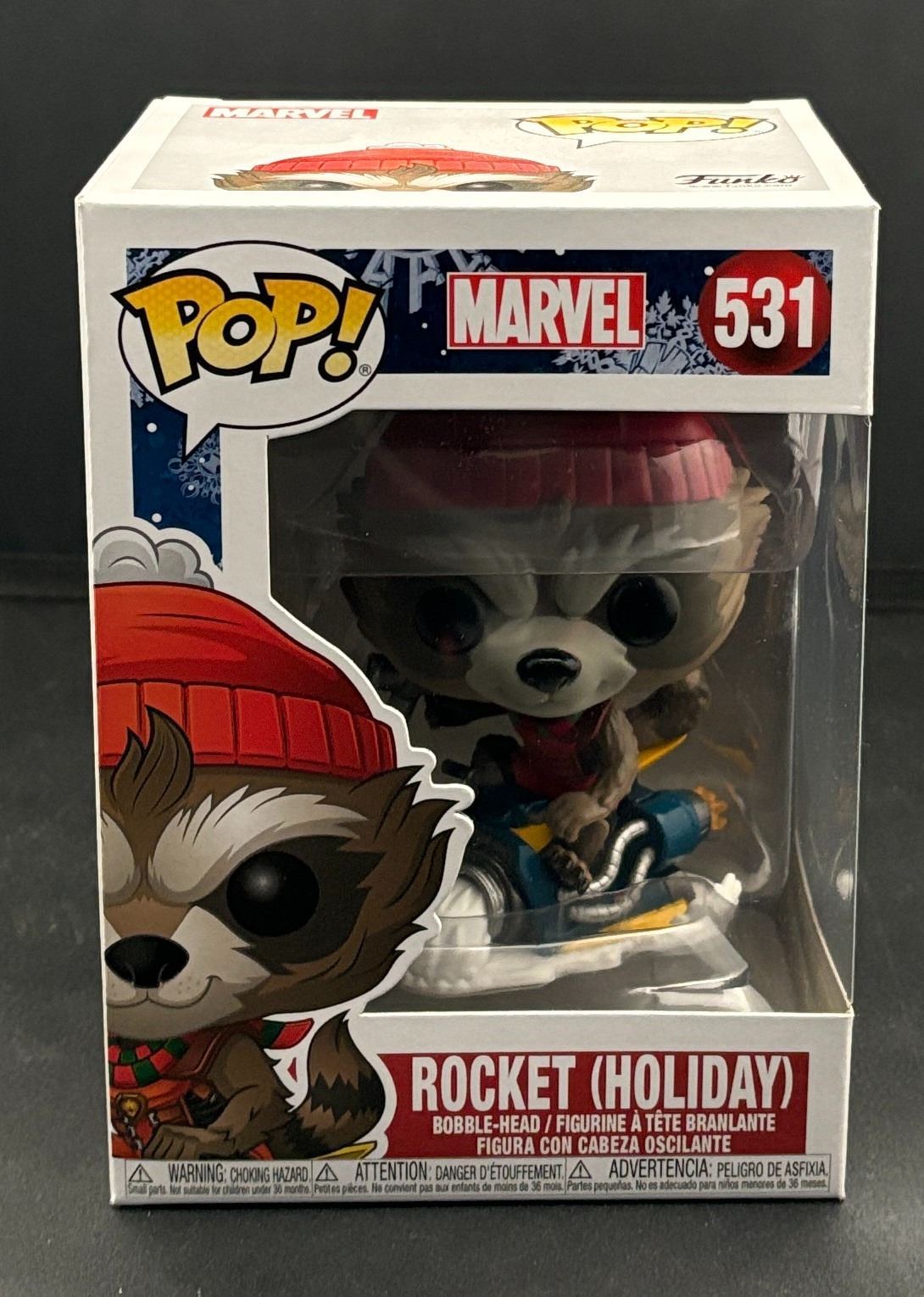 New Funko Pop Marvel Holiday Rocket #531