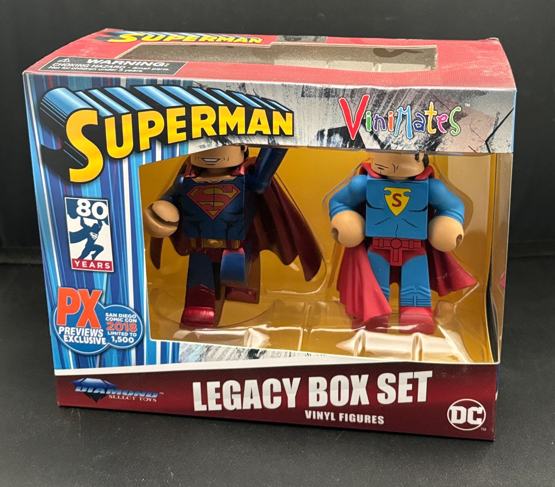 New Superman Vinimates Legacy Box Set 2018 SDCC Exclusive Vinyl Limited ...