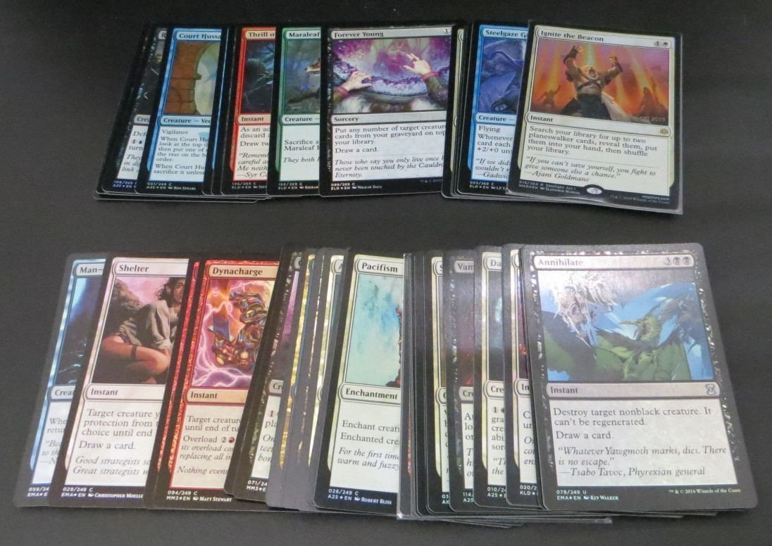 50 Foil MTG Cards includes Commons to Rares Various Sets & Colors