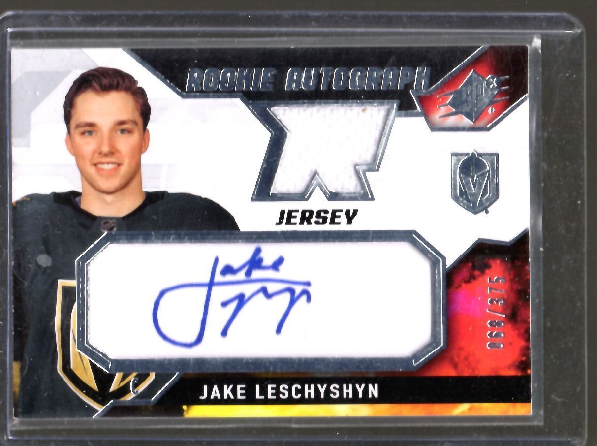 2021-22 SPx Rookie Jersey Autographs #JL Jake Leschyshyn 68/375