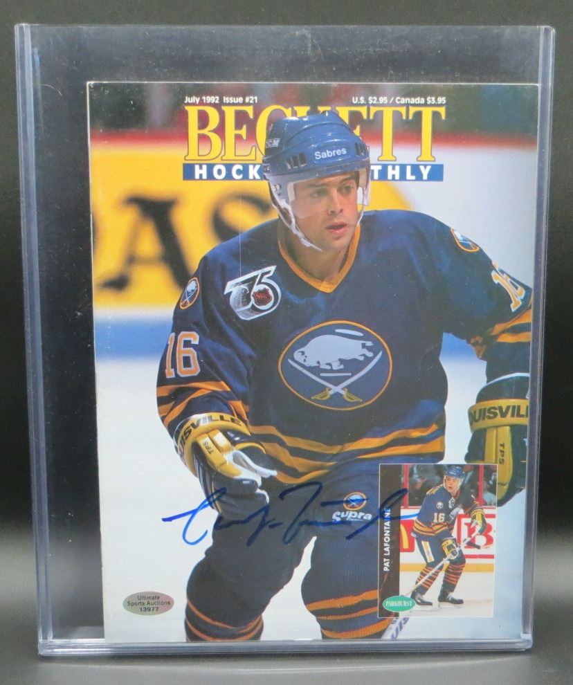 Pat Lafontaine Autographed Beckett Magazine from July 1992 With COA
