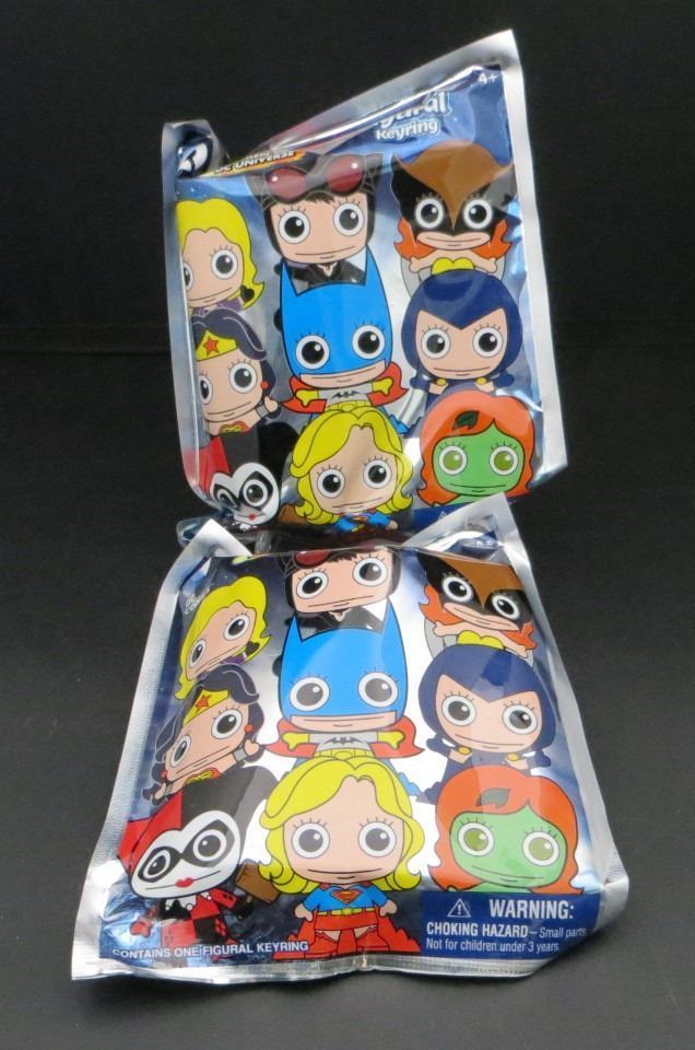 2 New Marvel Mystery Bag 3D Figural 3" Keyrings