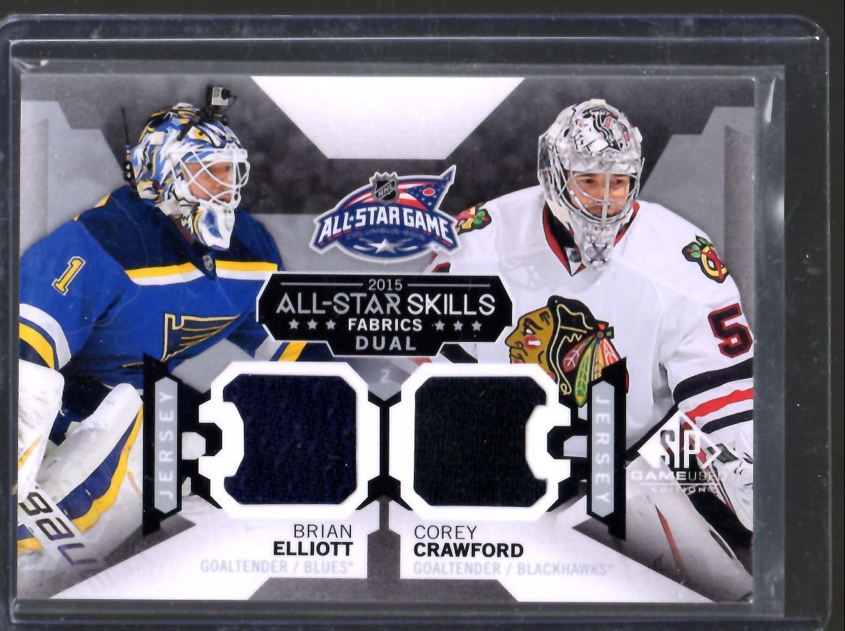 2015-16 SP Game Used All-Star Skills Dual Fabrics #AS220 Brian Elliott/Corey Crawford