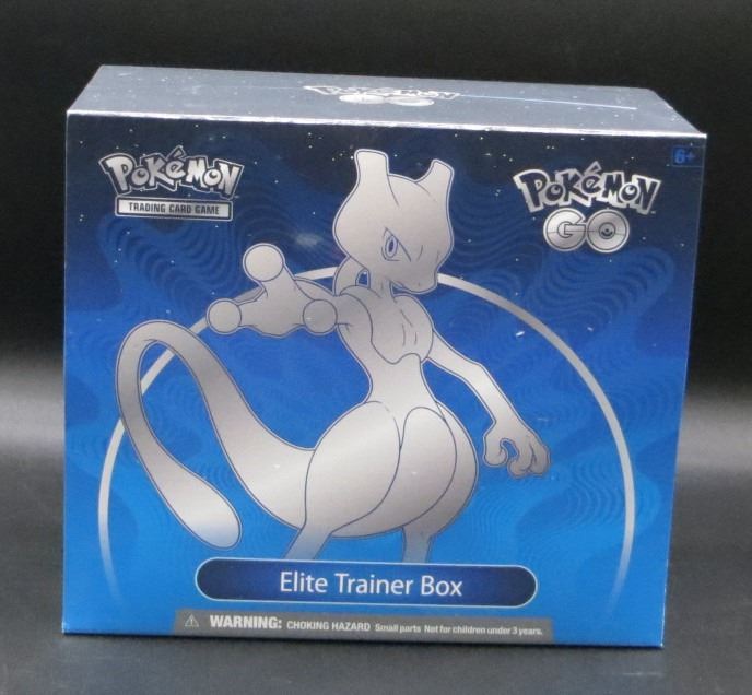 New Pokemon Go Elite Trainer Box (10 Packs, Foil Promo Mewtwo Card, Dice Cards Sleeves & More)