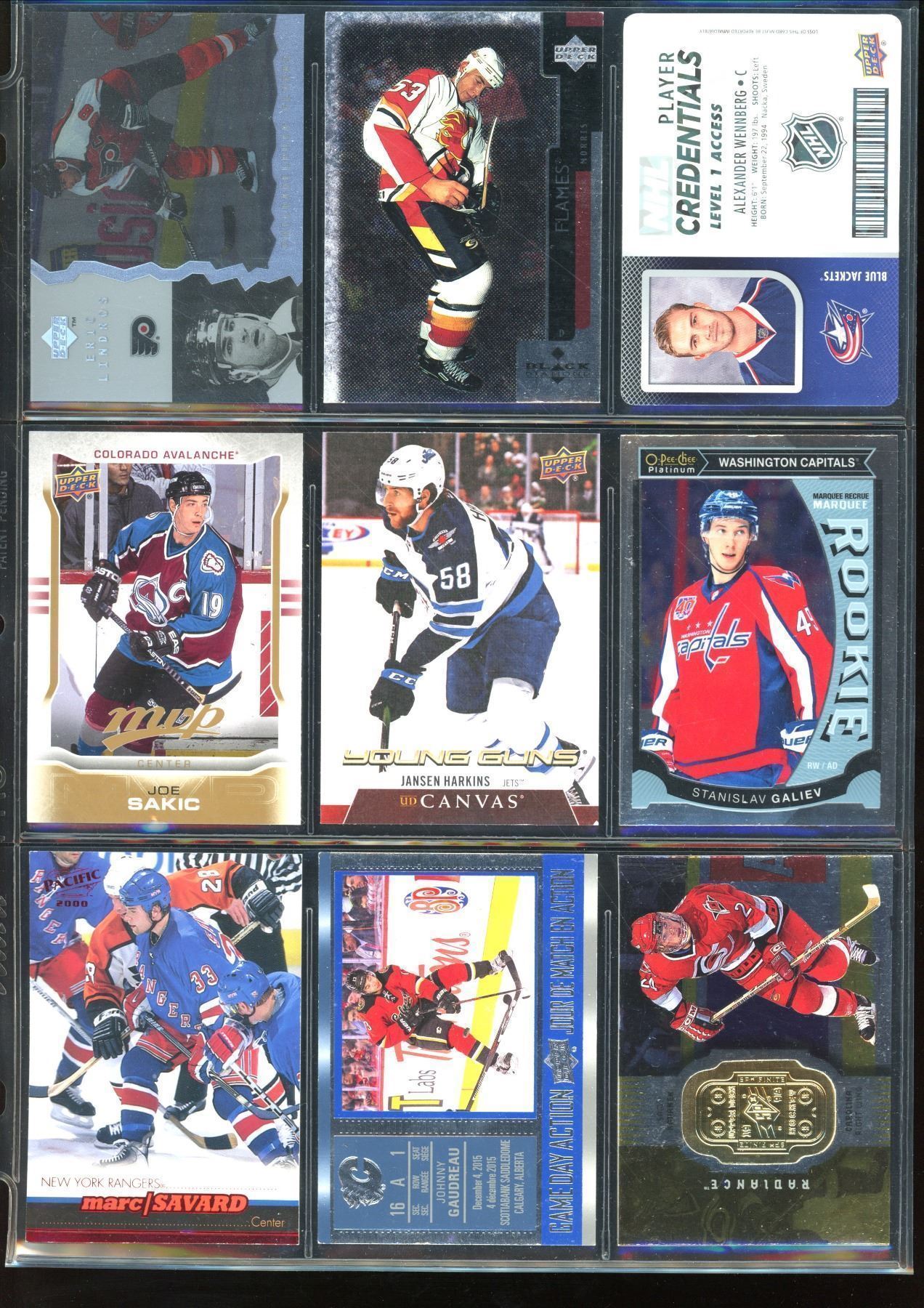 9 NHL Rookie & Insert Hockey Cards Various Teams
