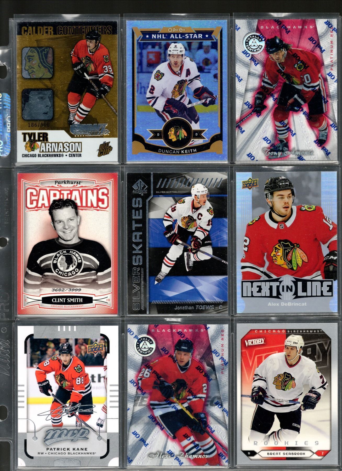 9 NHL Chicago Black Hawks Rookie & Insert Cards Duncan Keith, Alex ...