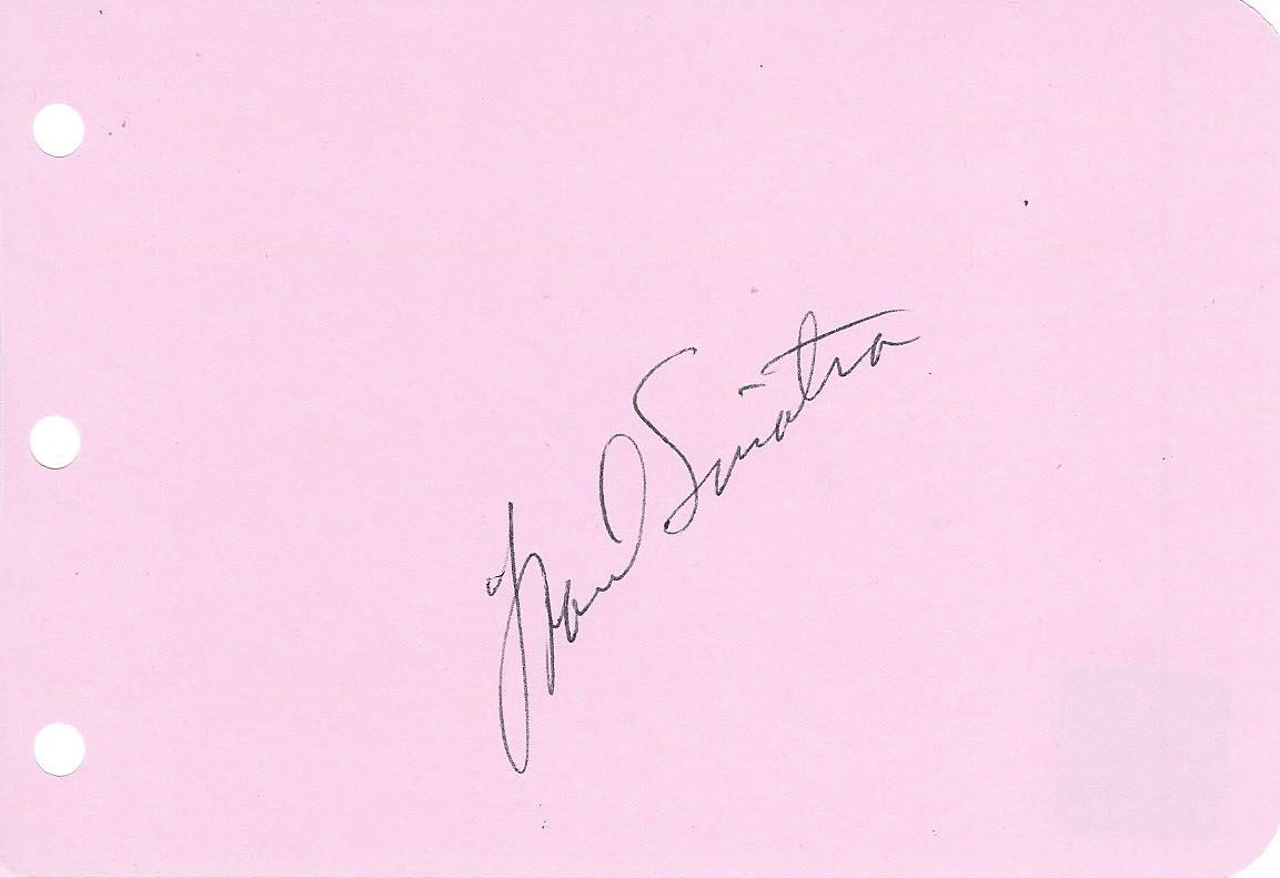 Frank Sinatra autograph