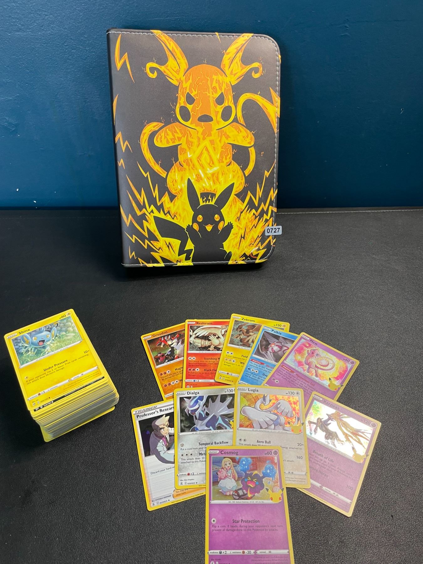 Lot of 1 Leather Pokemon Trading Card Binder w/ 152 Authentic Pokemon ...