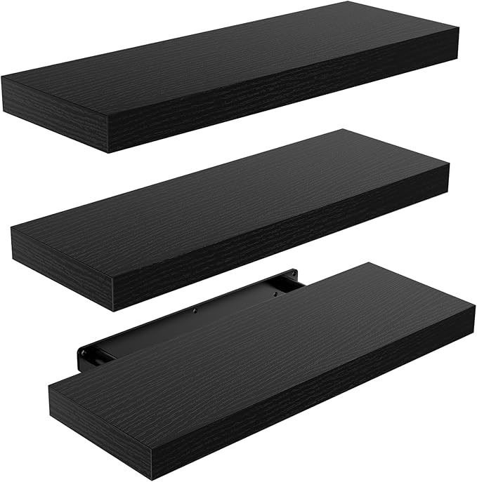 Amada Homefurnishing Floating Shelves Invisible Wall Mounted 3 Sets ...